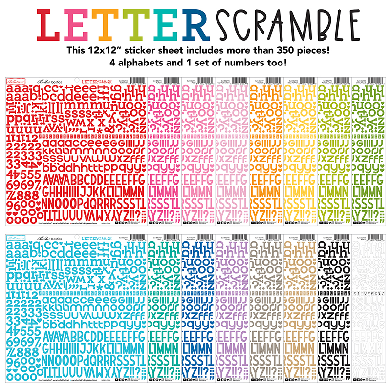 Bella Besties Letter Scramble Sticker Bundle [BUNDLE LETTER SCRAMBLE ...